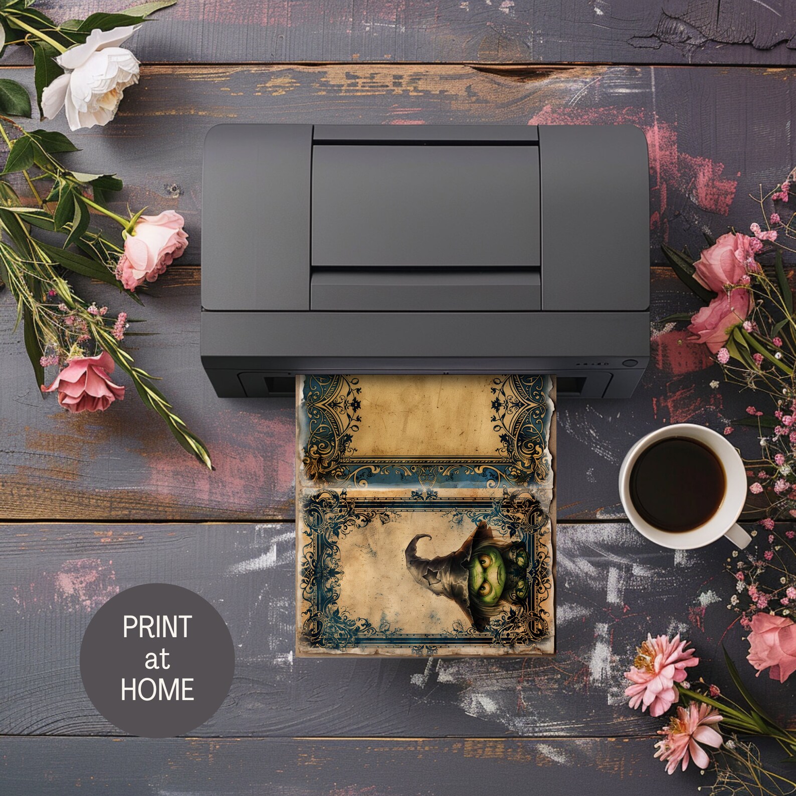 Pumpkin Friends Junk Journal Pages, 6 Digital Scrapbook Pages, 11 X 8.5 ...