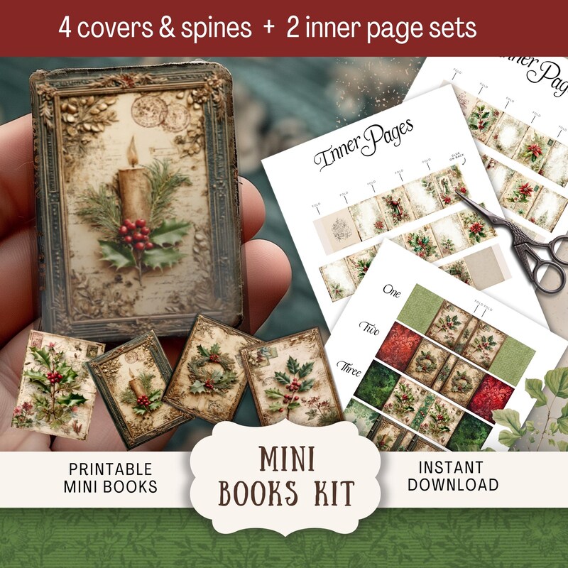 Christmas Mini Books - Etsy