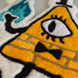 Handmade Bill Cipher Rug – Custom Tufted Rug Inspired by Gravity Falls ...