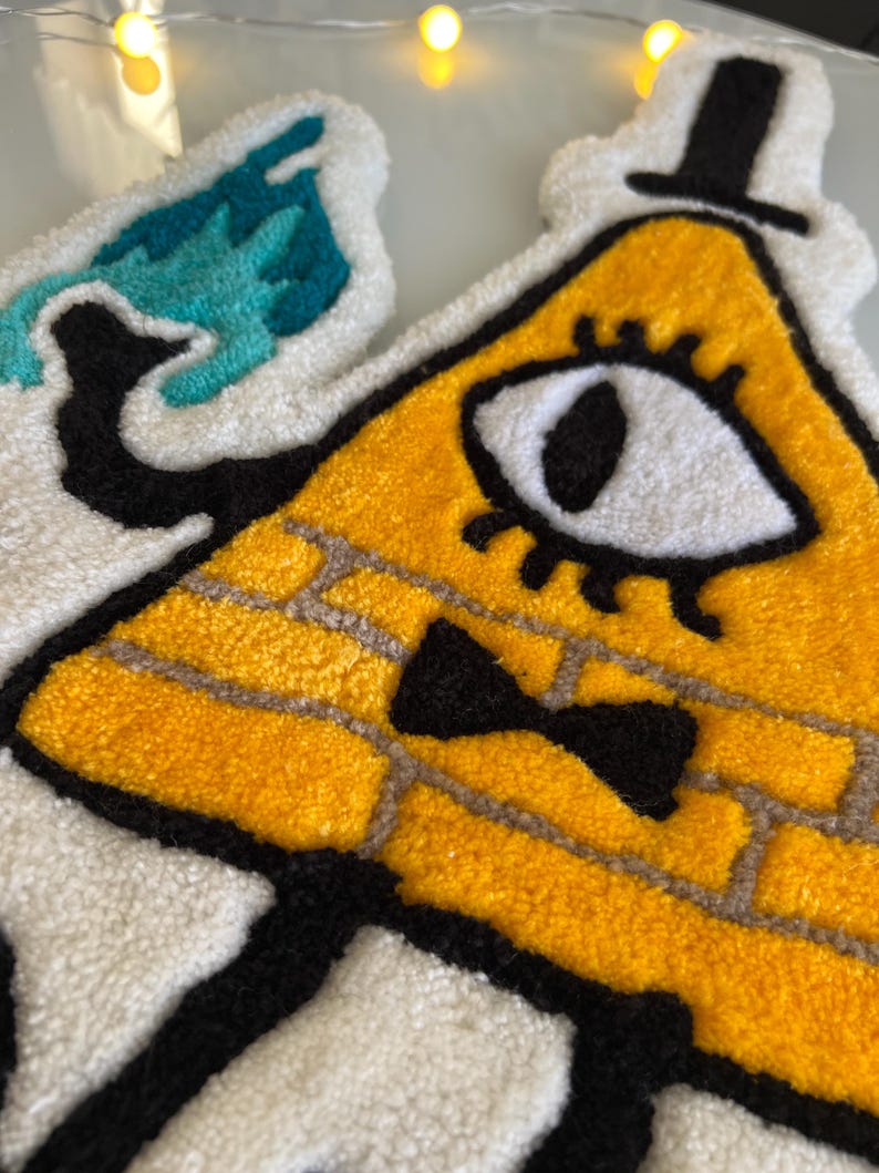 Handmade Bill Cipher Rug – Custom Tufted Rug Inspired by Gravity Falls ...