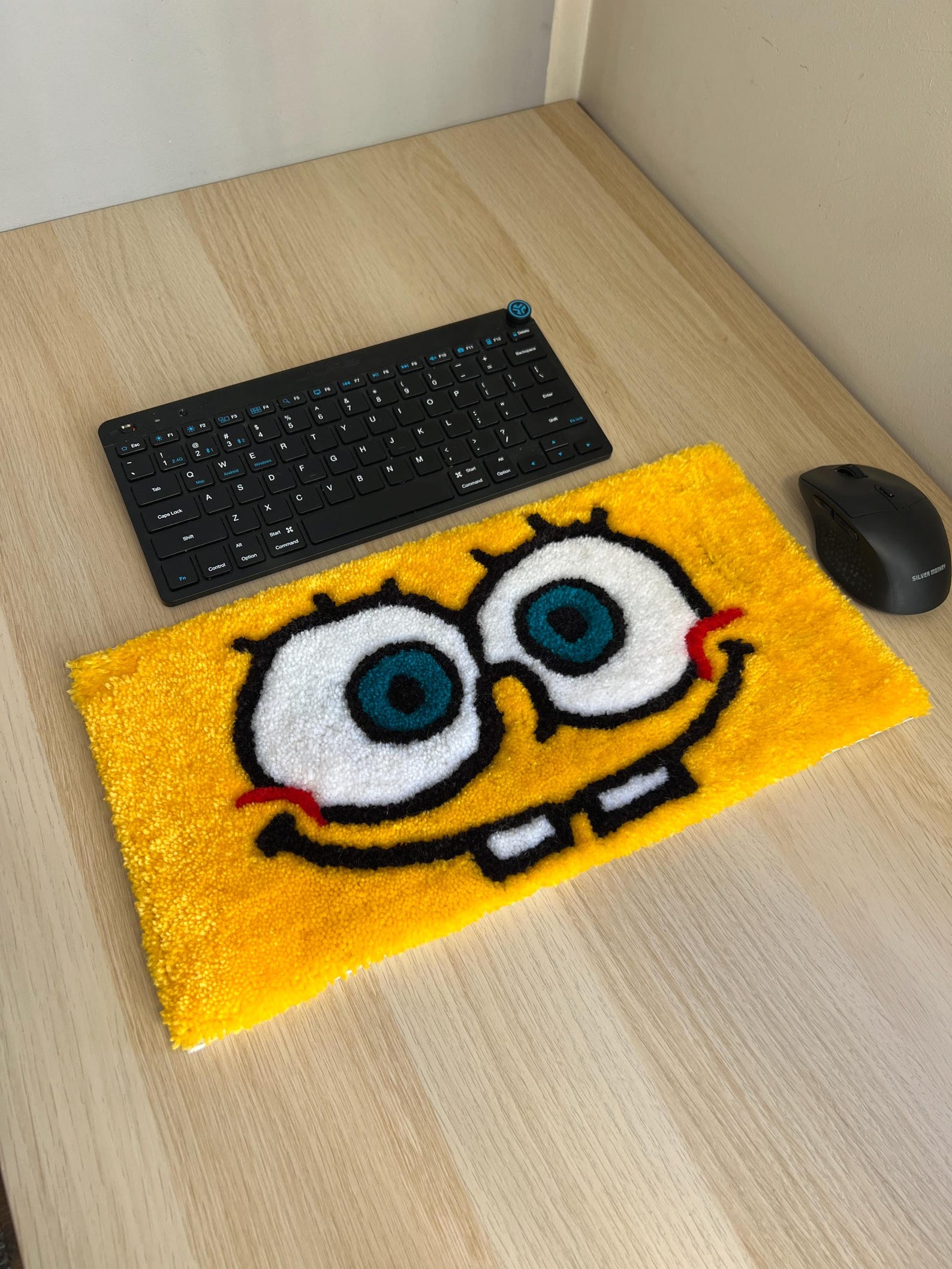 Handmade Spongebob Keyboard Rugs keyboard Rug Set for Gamer Rooms and ...