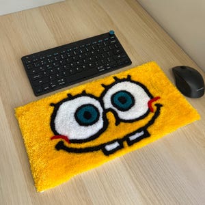 Handmade Spongebob Keyboard Rugs keyboard Rug Set for Gamer Rooms and ...