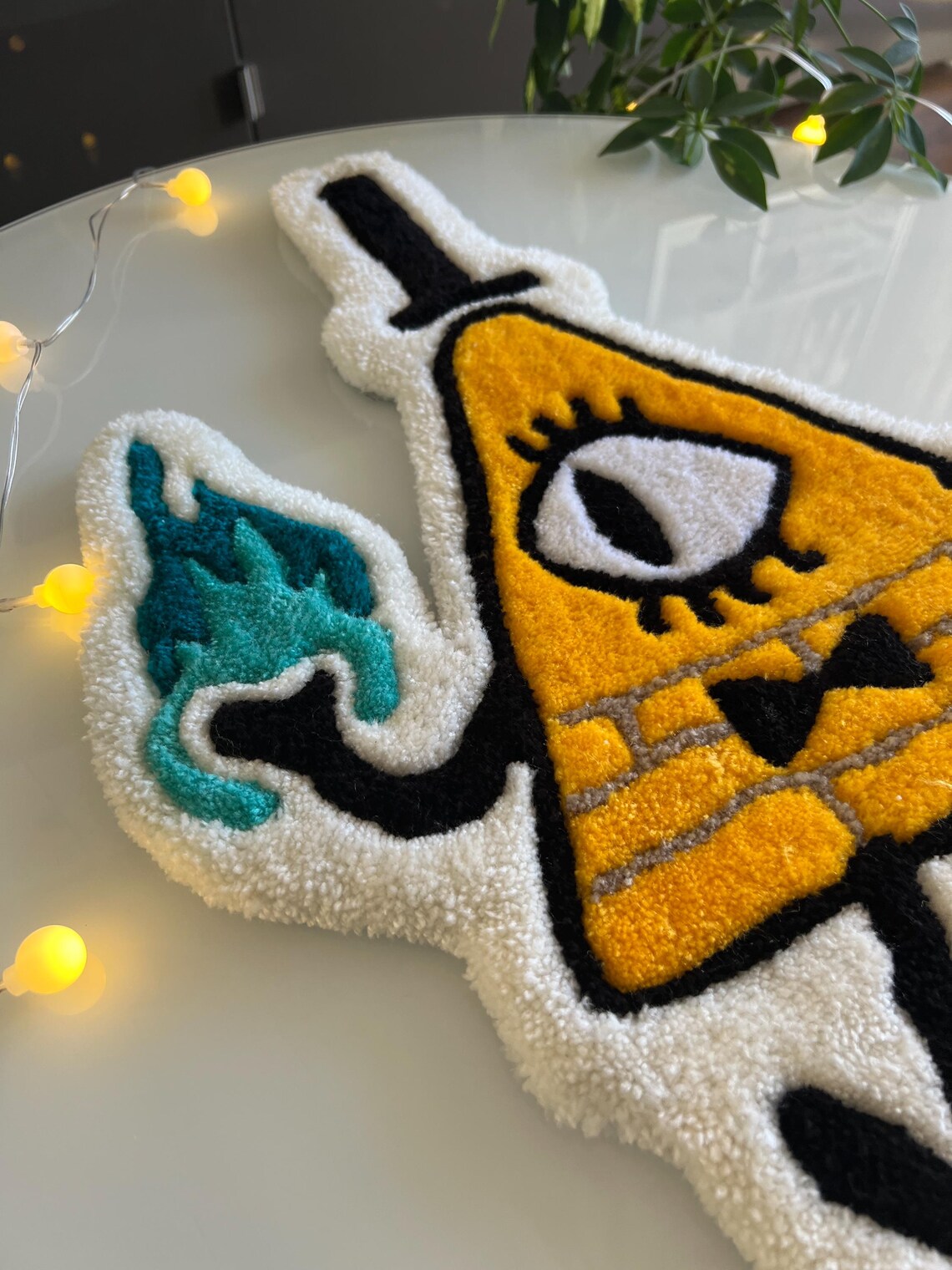Handmade Bill Cipher Rug – Custom Tufted Rug Inspired by Gravity Falls ...