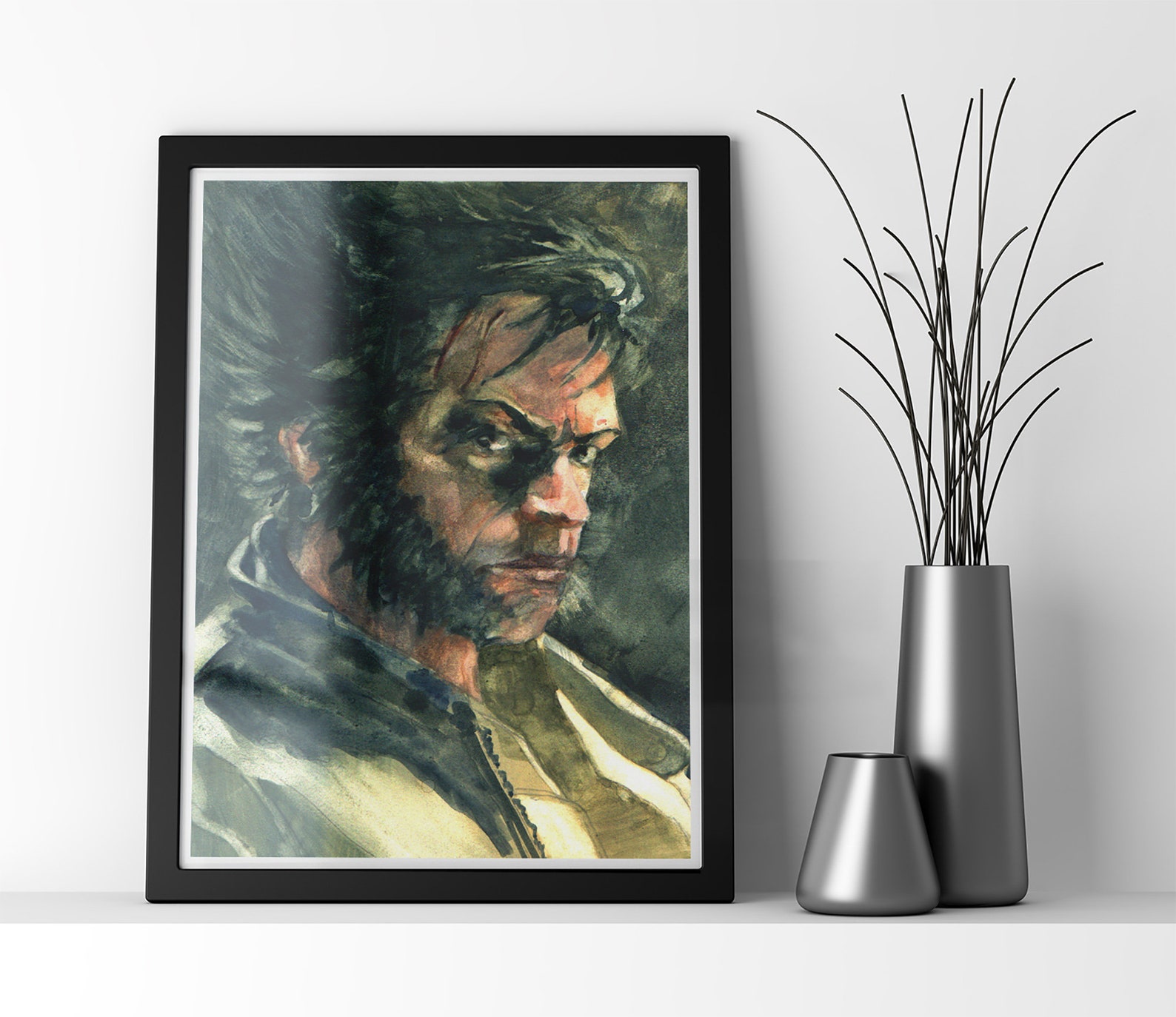 Wolverine Art Print X-men Poster Art Wolverine Poster Watercolor Wall ...