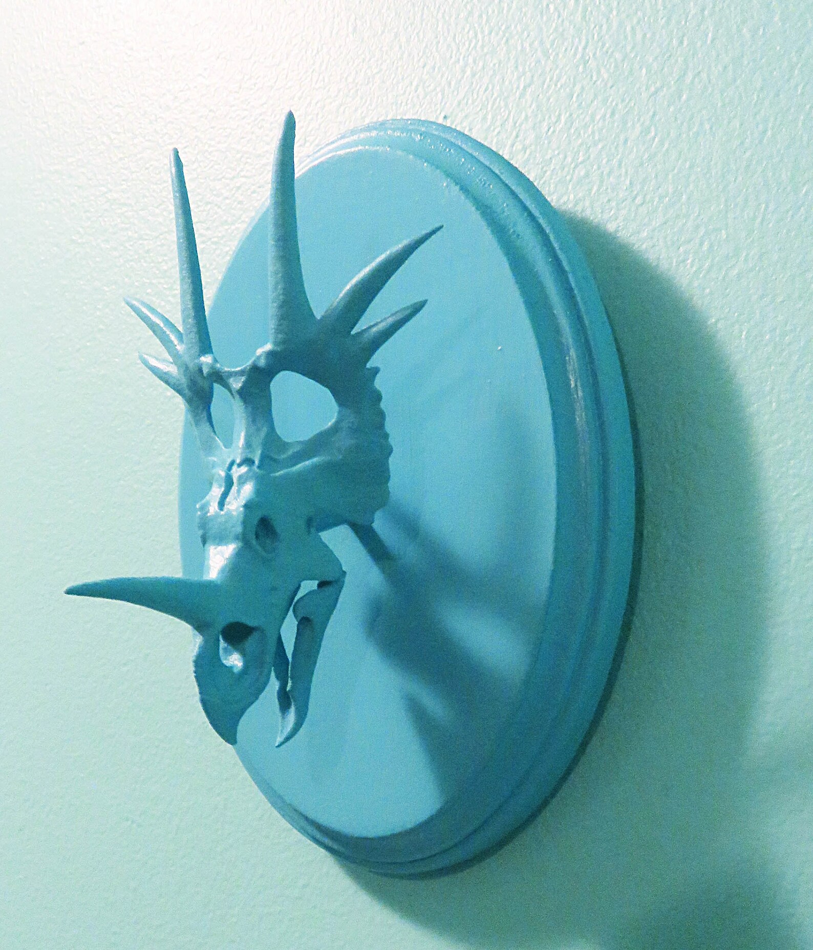 Dinosaur Skull Ceratopsian Wall Mount Decor Faux Taxidermy Animal Head ...