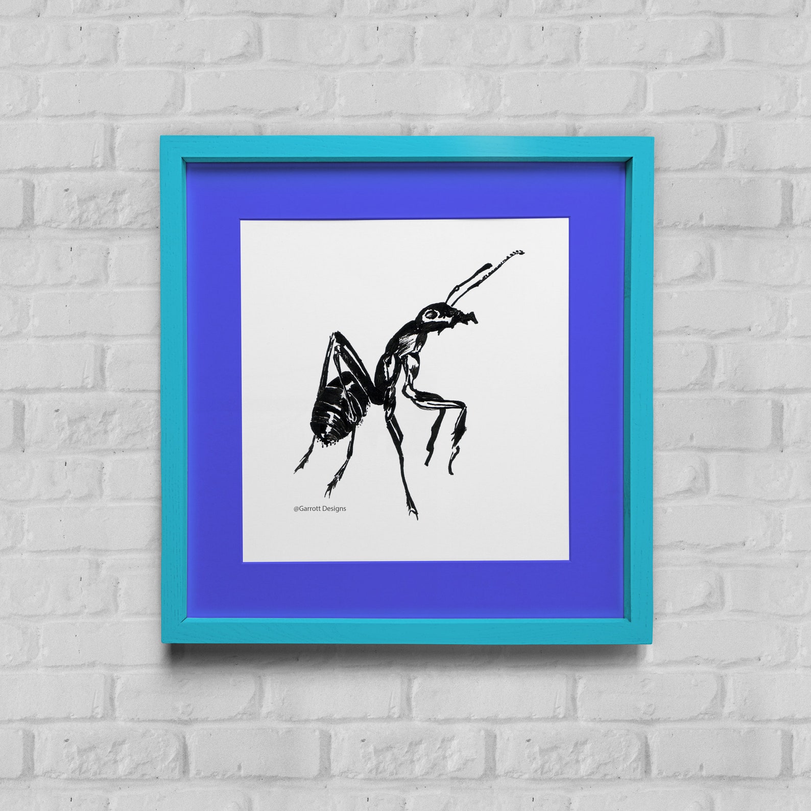 Printable Download Digital Art Ink Blot Ant Graphic Design Decor for ...
