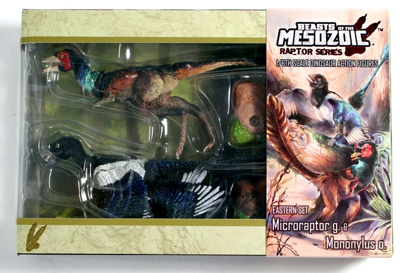 Microraptor 2 Pack Realistic Dinosaur Action Figure Collectible Pose ...