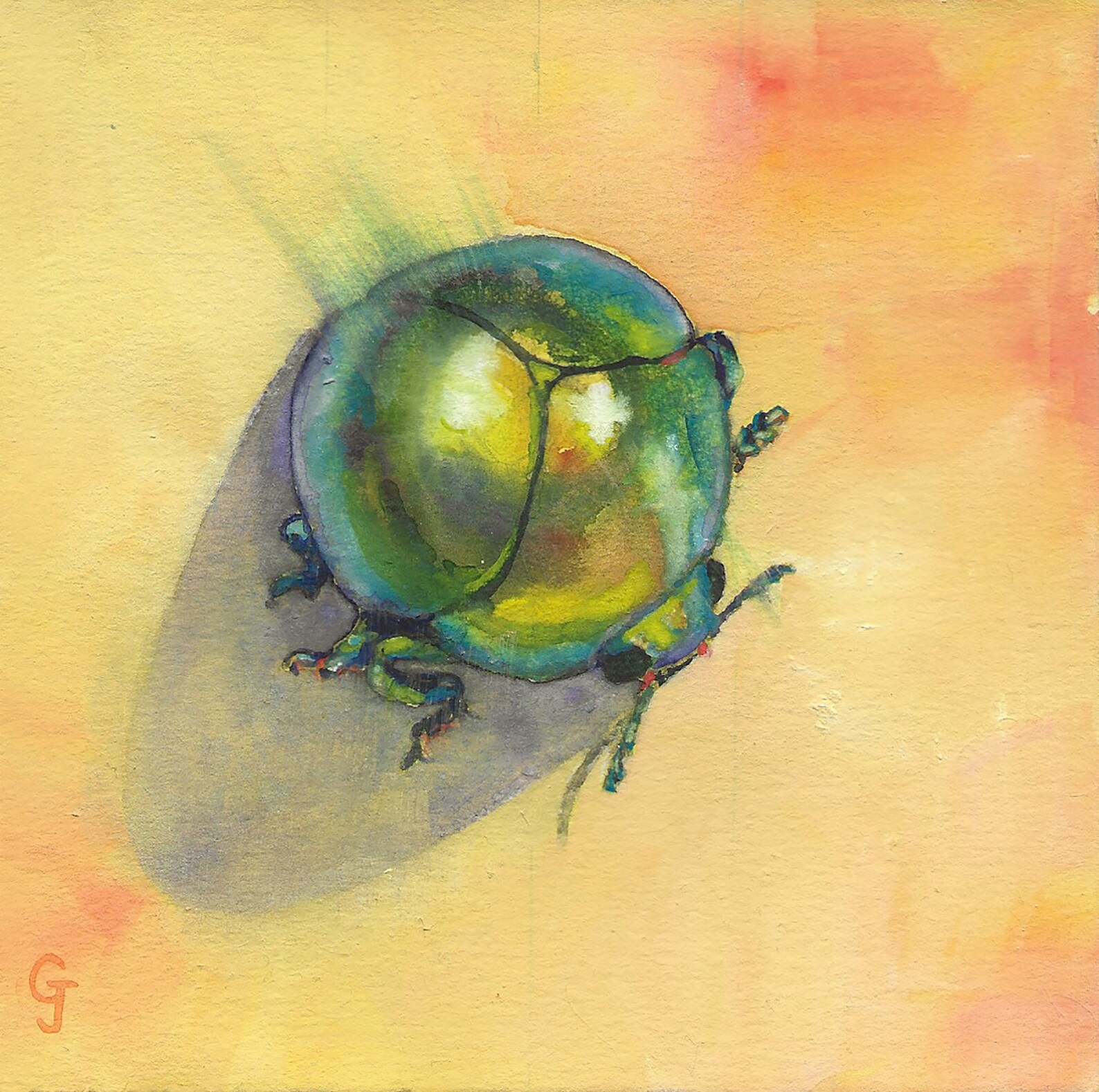 Insect Specimen Watercolor Botanical Wall Decor Art Painting ...