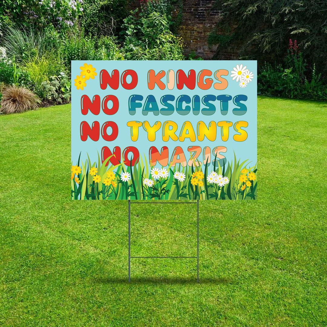 No Kings, No Fascists, No Tyrants, No Nazis in America Resist Hate Anti ...
