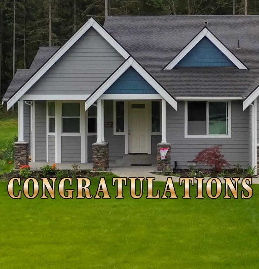 Congratulations Congrats Metallic-look Yard Signs, Comes With Metal ...