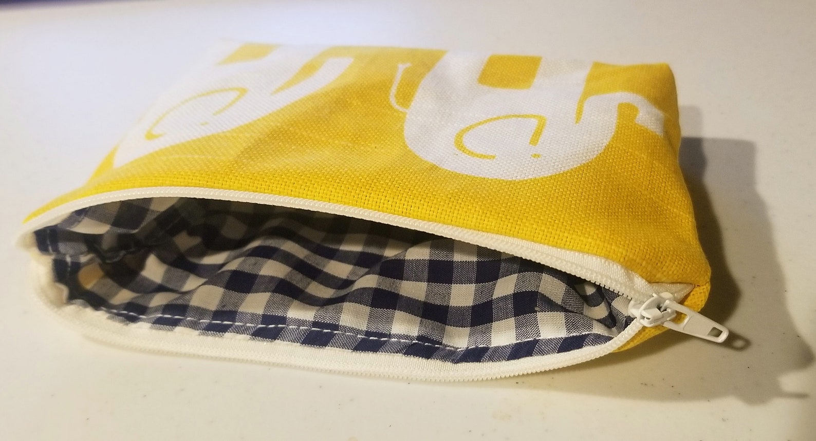 Ele Yellow Zipper Pouch - Etsy