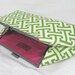 Geo Maze Clutch Lined With Contrast Color Faux Silk- Purse - Bag ...