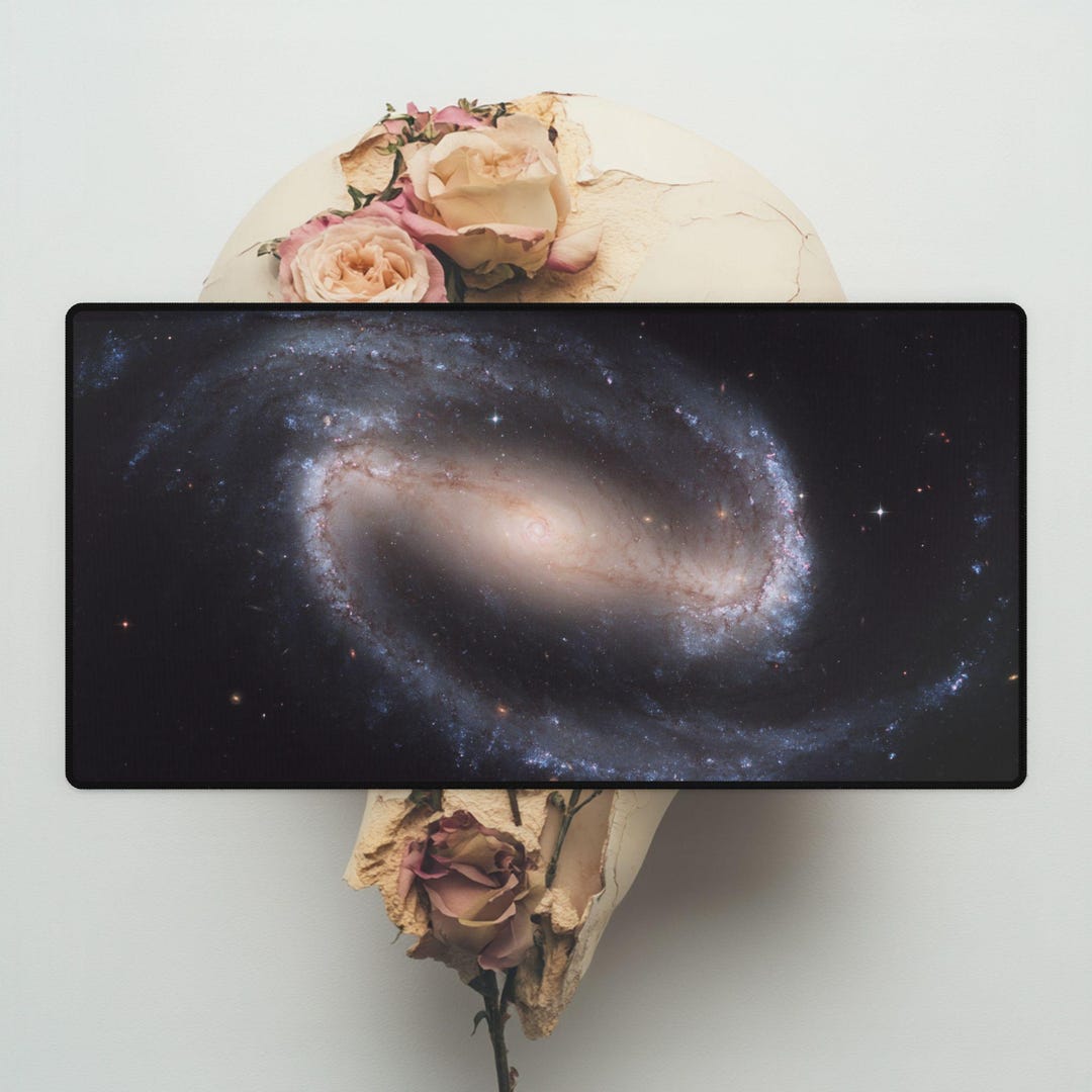 Barred Spiral Galaxy Desk Mat - Etsy