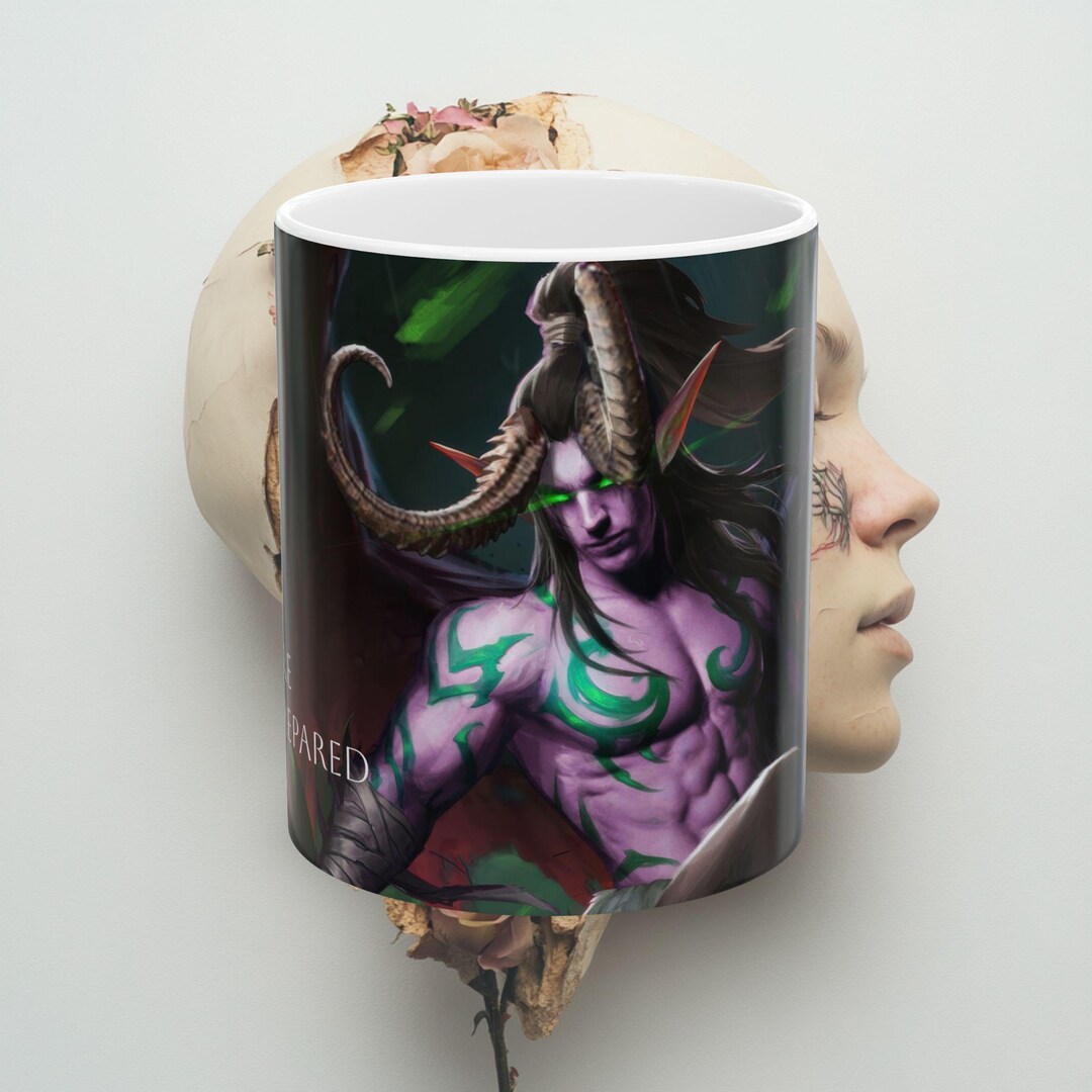 Illidan Stormrage Ceramic Mug, World of Warcraft Coffee Cup, Gamer Gift ...