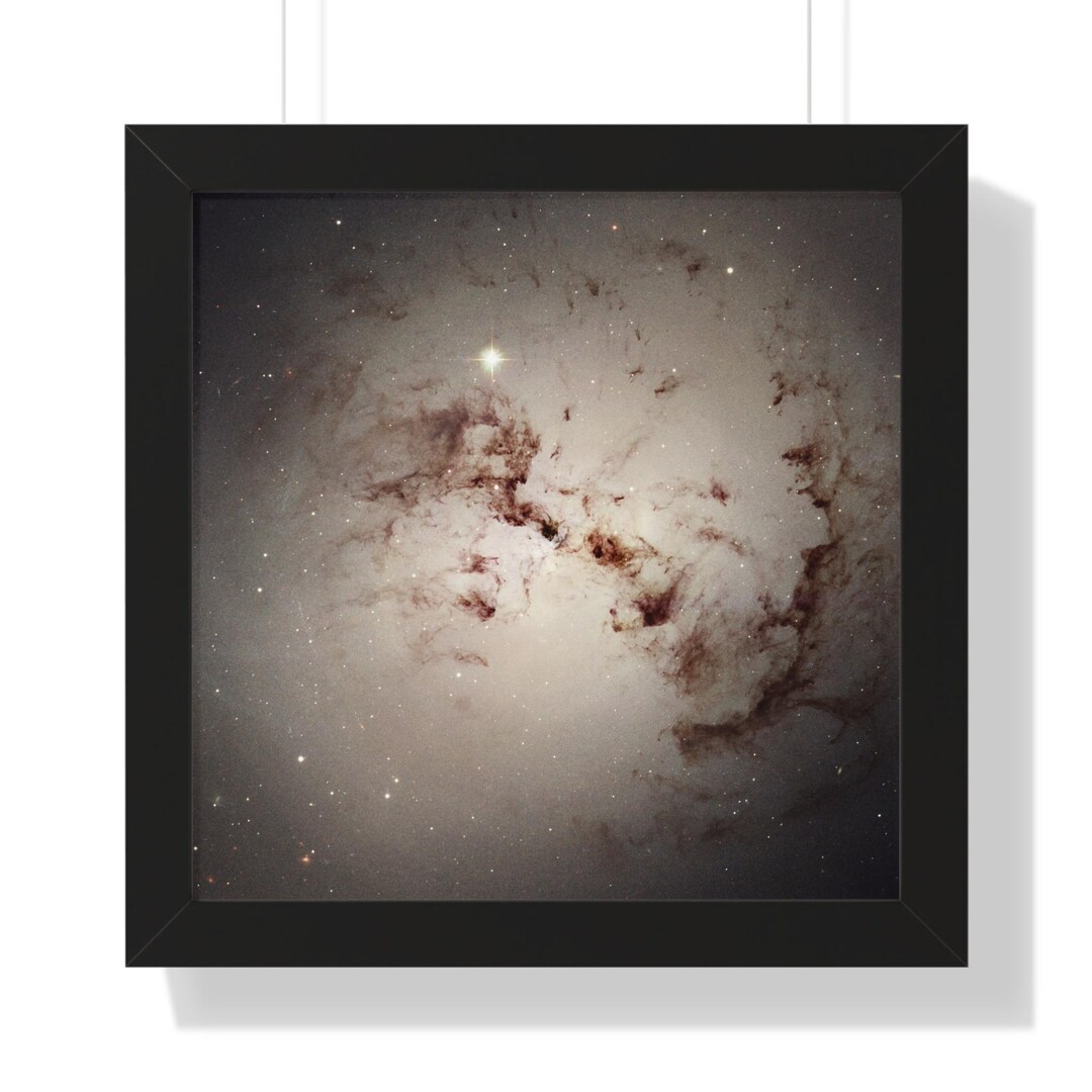 Cosmic Framed Poster | Elliptical Galaxy - Etsy