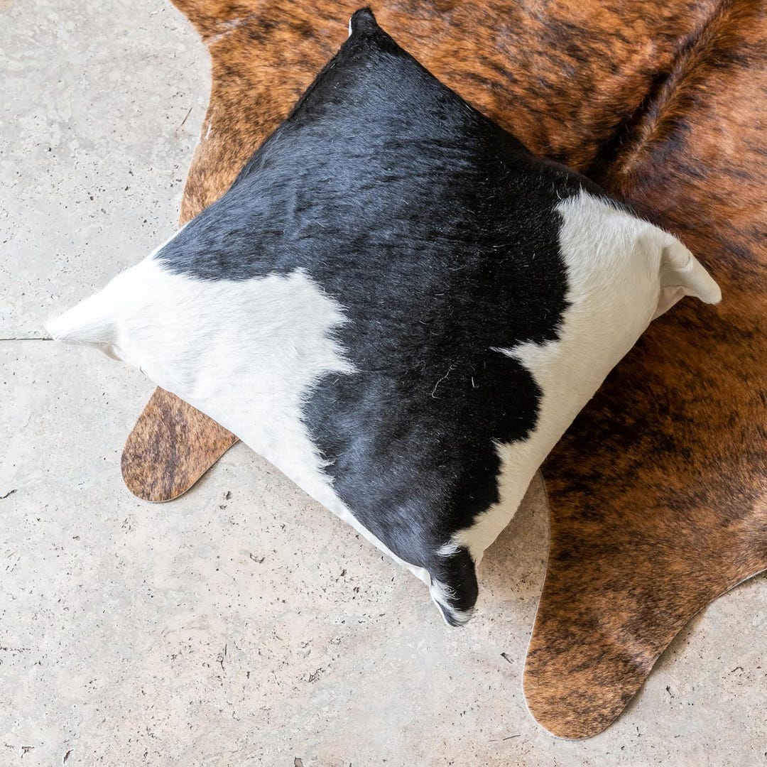 Take A Look About Cowhide Pillow Cover