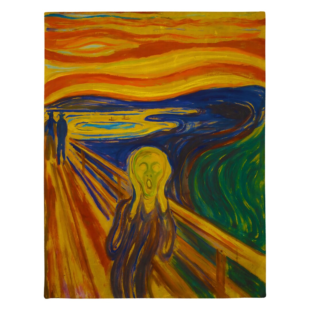 The Scream Blanket - Munch Expressionist Masterpiece, Classic Art Home ...