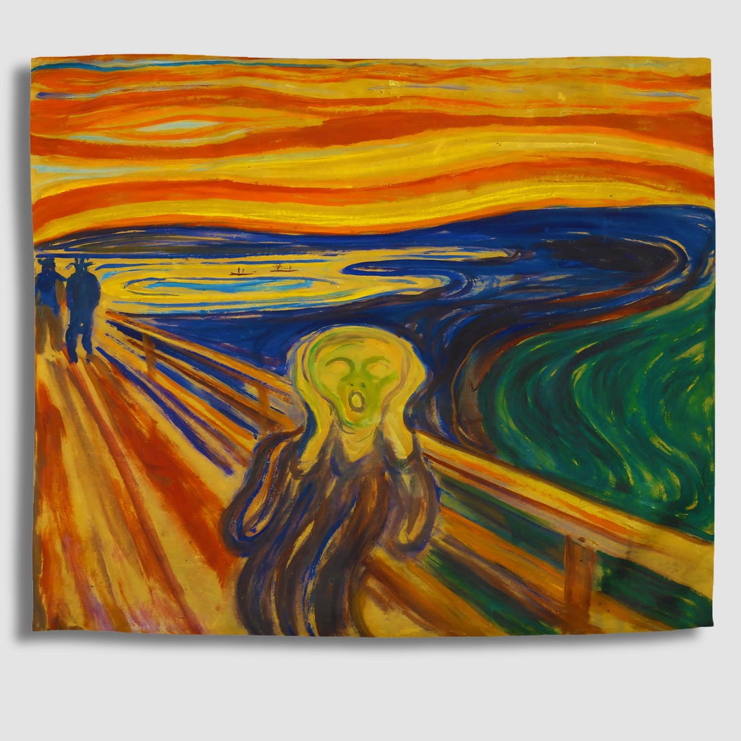 The Scream Duvet Cover Featuring Munch Expressionist Masterpiece ...