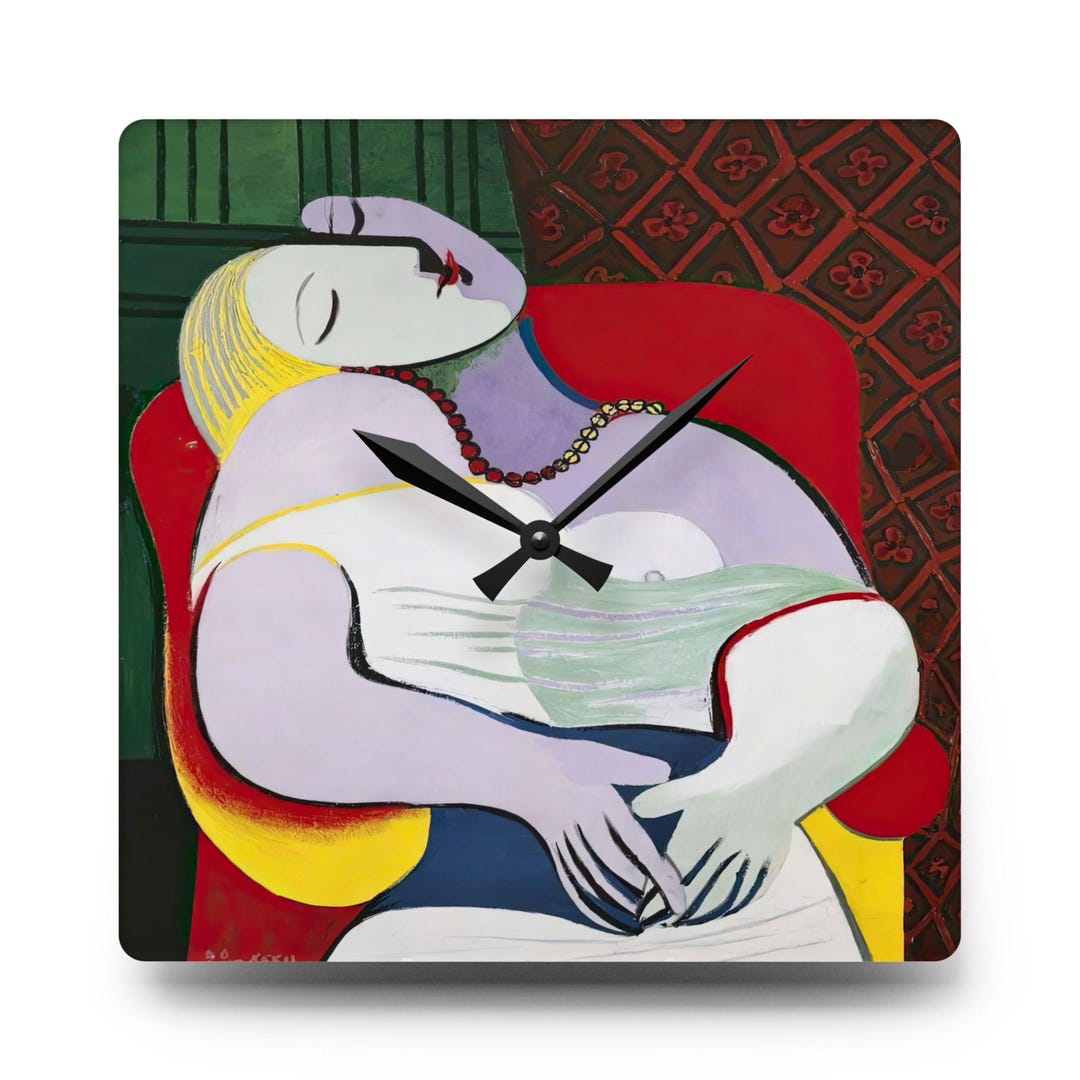 The Dream Wall Clock With Pablo Picasso Abstract Art, Colorful Modern ...