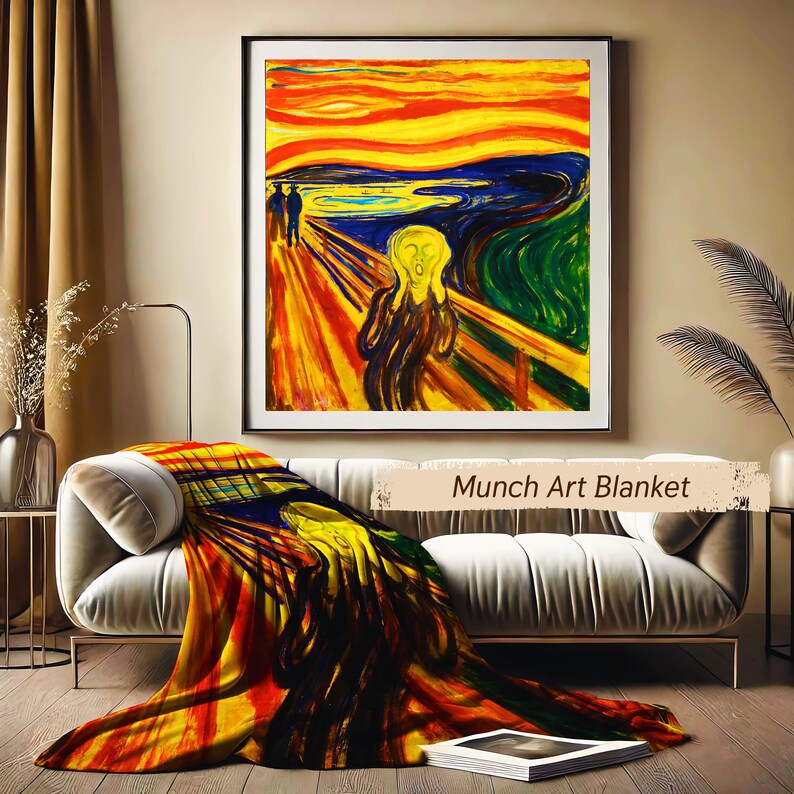 The Scream Blanket - Munch Expressionist Masterpiece, Classic Art Home ...