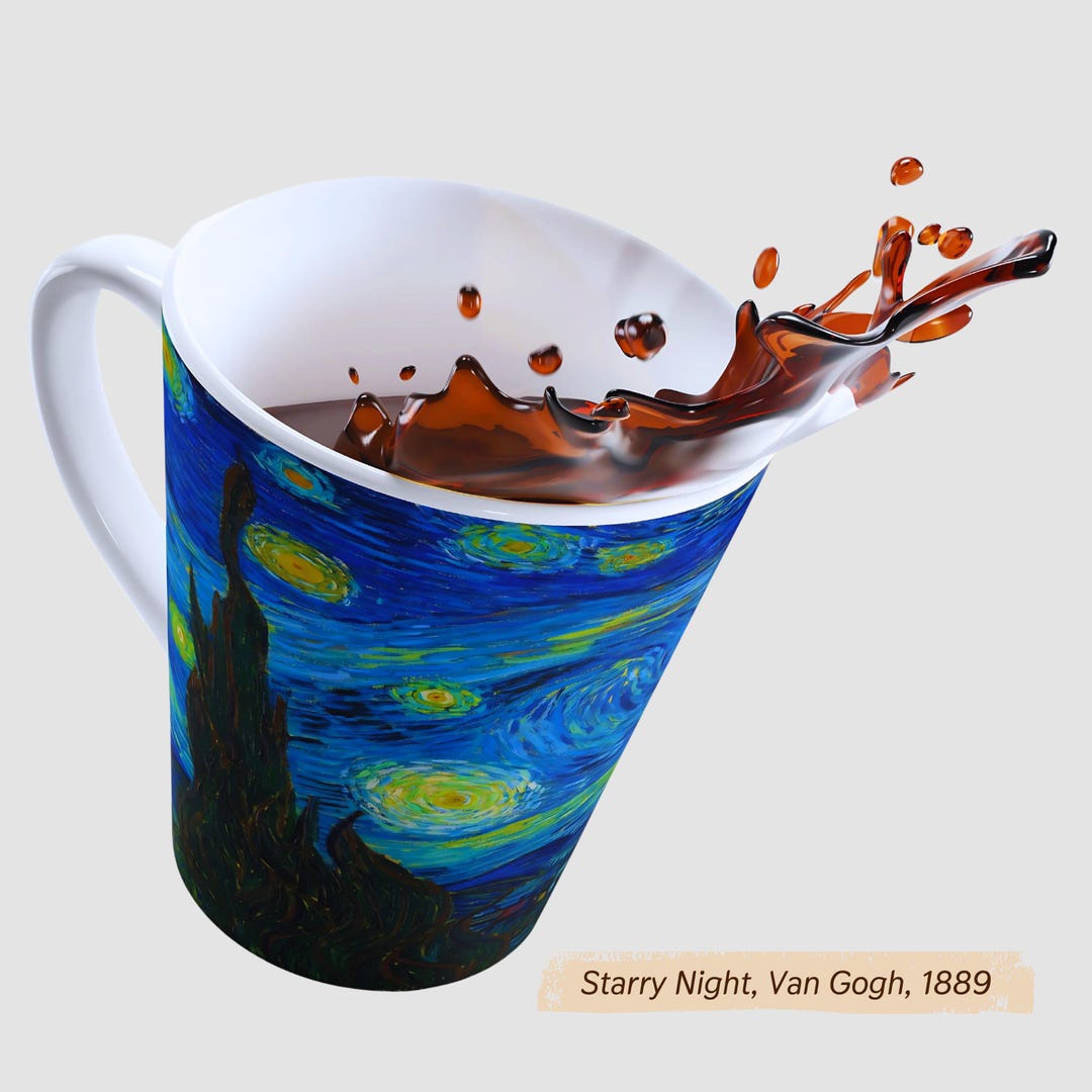 Van Gogh Starry Night, Van Gogh Mug, Van Gogh Coffee Cup, Van Gogh Art ...