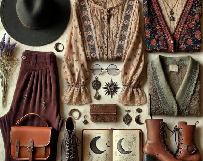 The Jet Owens Aunts Practical Whimsy Goth Magic Bundle, Thrift Style ...