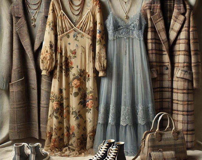 Boho Cottage Witch Core, Clothing Style Box, Witchy Aesthetic Style ...