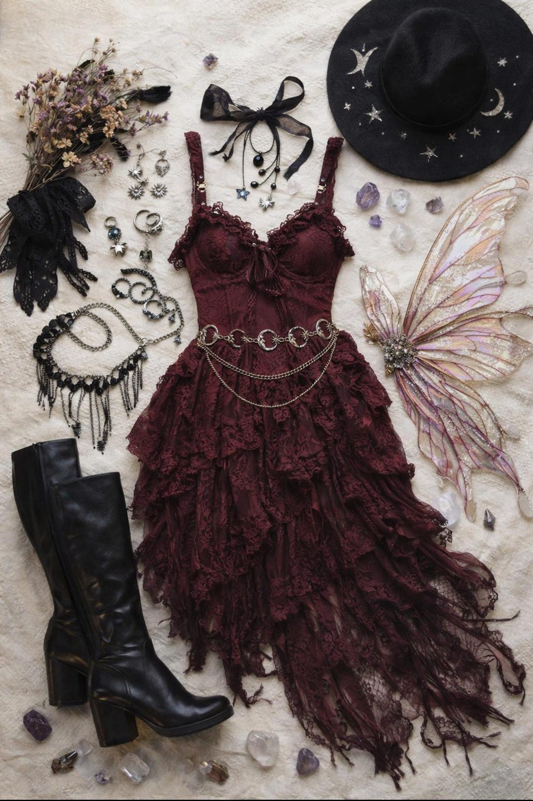 Magical Fairycore Style Box: Witchy Goth Clothing Bundle - True Rebel ...