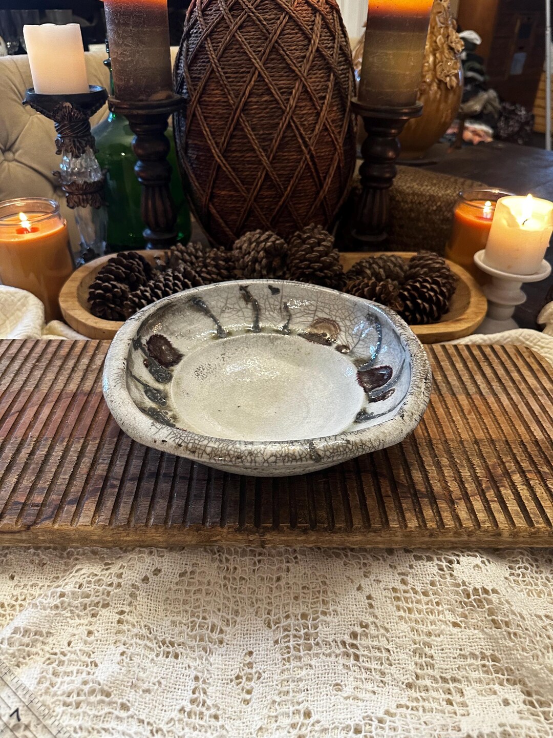 Unique Studio Pottery Bowl With “SB” Stamp – Thick, Rustic Glaze ...