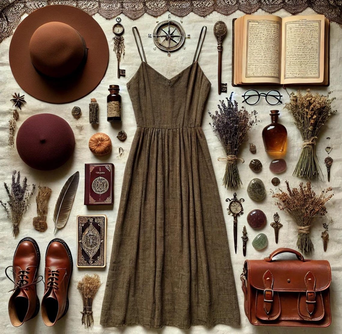 Boho Thrift Bundle Witch Outfit Set Xl Plus Ethically Sourced Curated ...