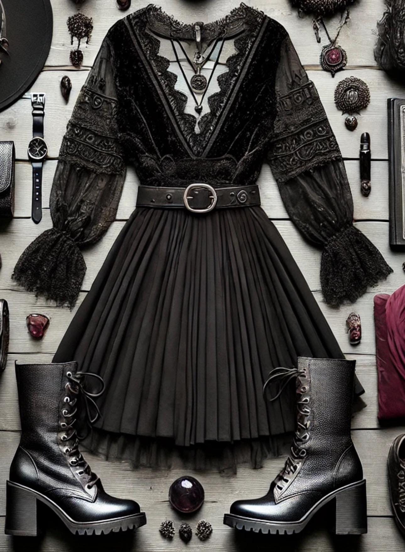 Dark Fairycore Style Box: Witchy Goth Clothing Bundle - True Rebel ...