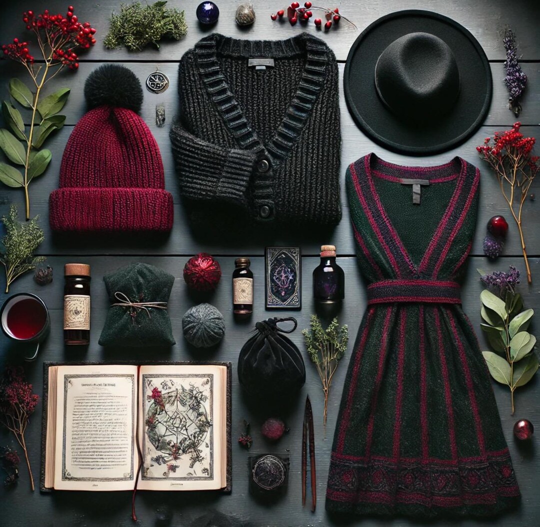 Holiday Witch Gift Thrift Bundle Yule — 3 Clothing Pieces or 3 Home ...