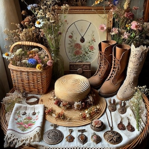 Curated Cottagecore Clothing Bundle Customizable Wardrobe Accessories ...