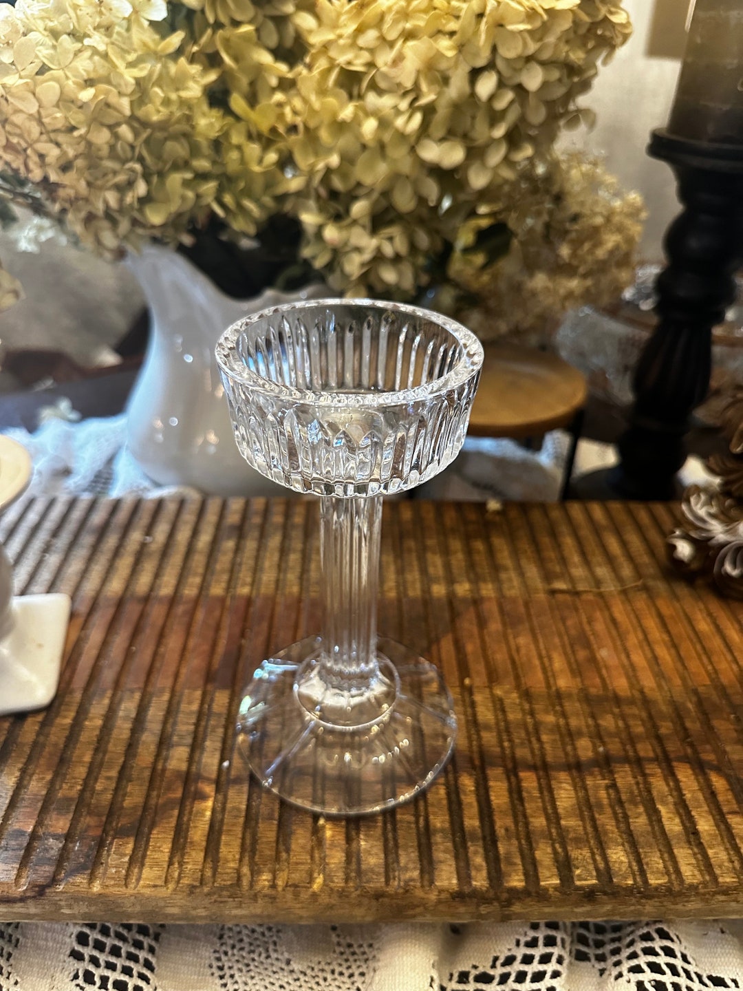 Shannon Crystal Designs Vintage Candlestick Holder - Elegant Crystal ...