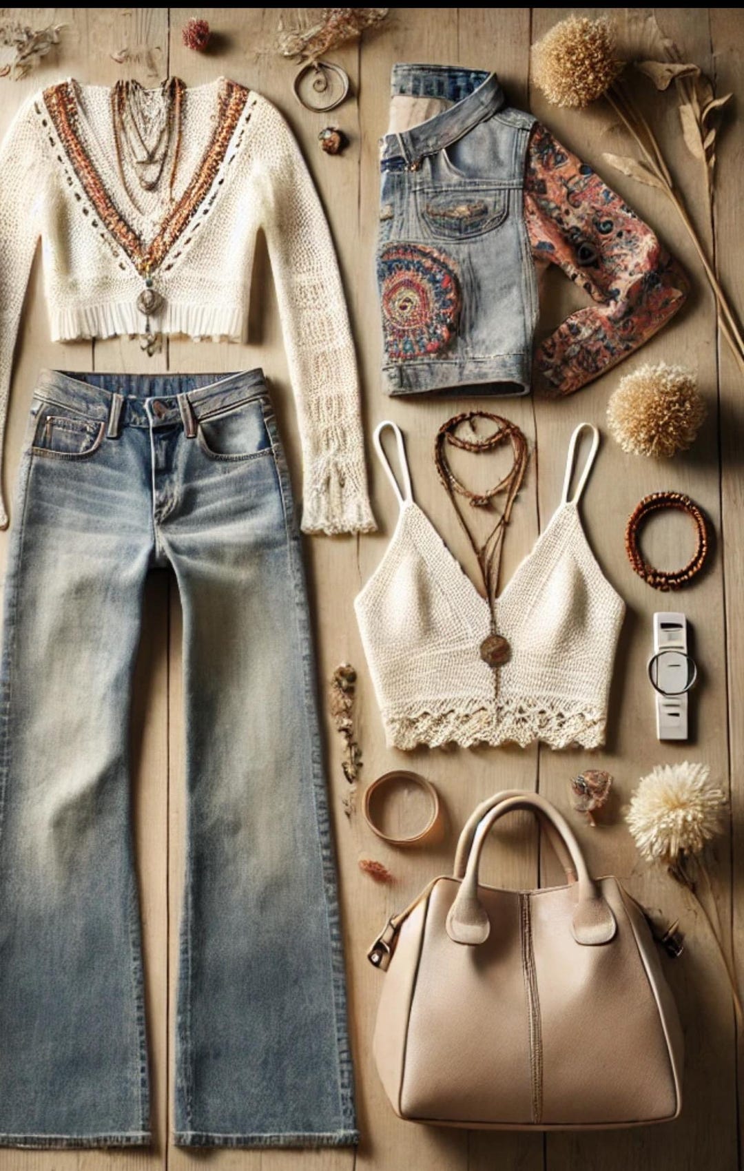 Vintage Groupie 70s Boho Hippie Style Bundle, Roadie Groupie Retro Vibe ...