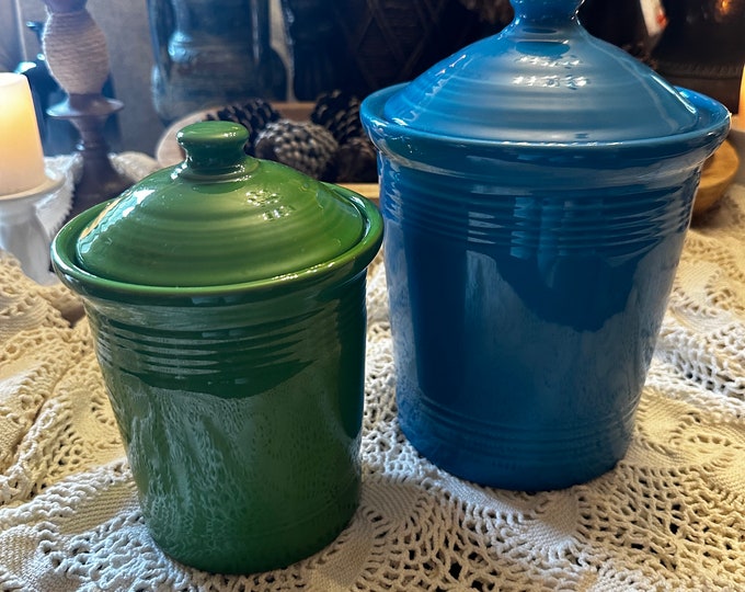 Vintage Fiestaware Canisters With Lids - Choose From: Shamrock 1-quart ...