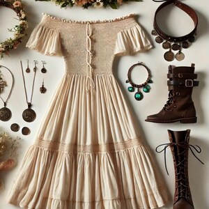 Curated Cottagecore Clothing Bundle Customizable Wardrobe Accessories ...