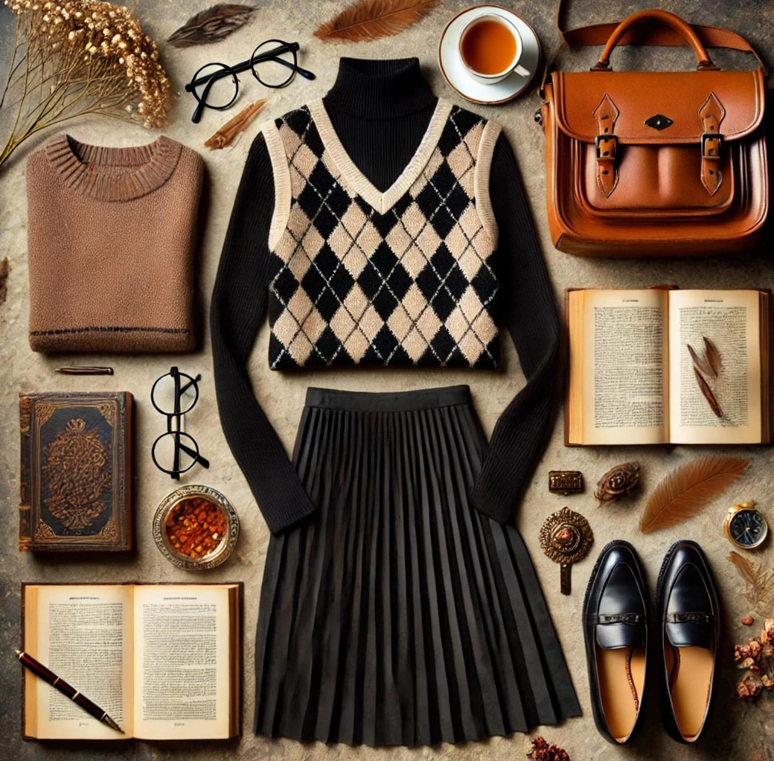 Librarian Chic Style Box: Ethical Academia Fashion Bundle (small Size ...
