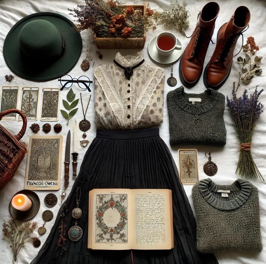 The Aunts Practical Whimsy Goth Magic Bundle, Thrift Style Box, Witchy ...