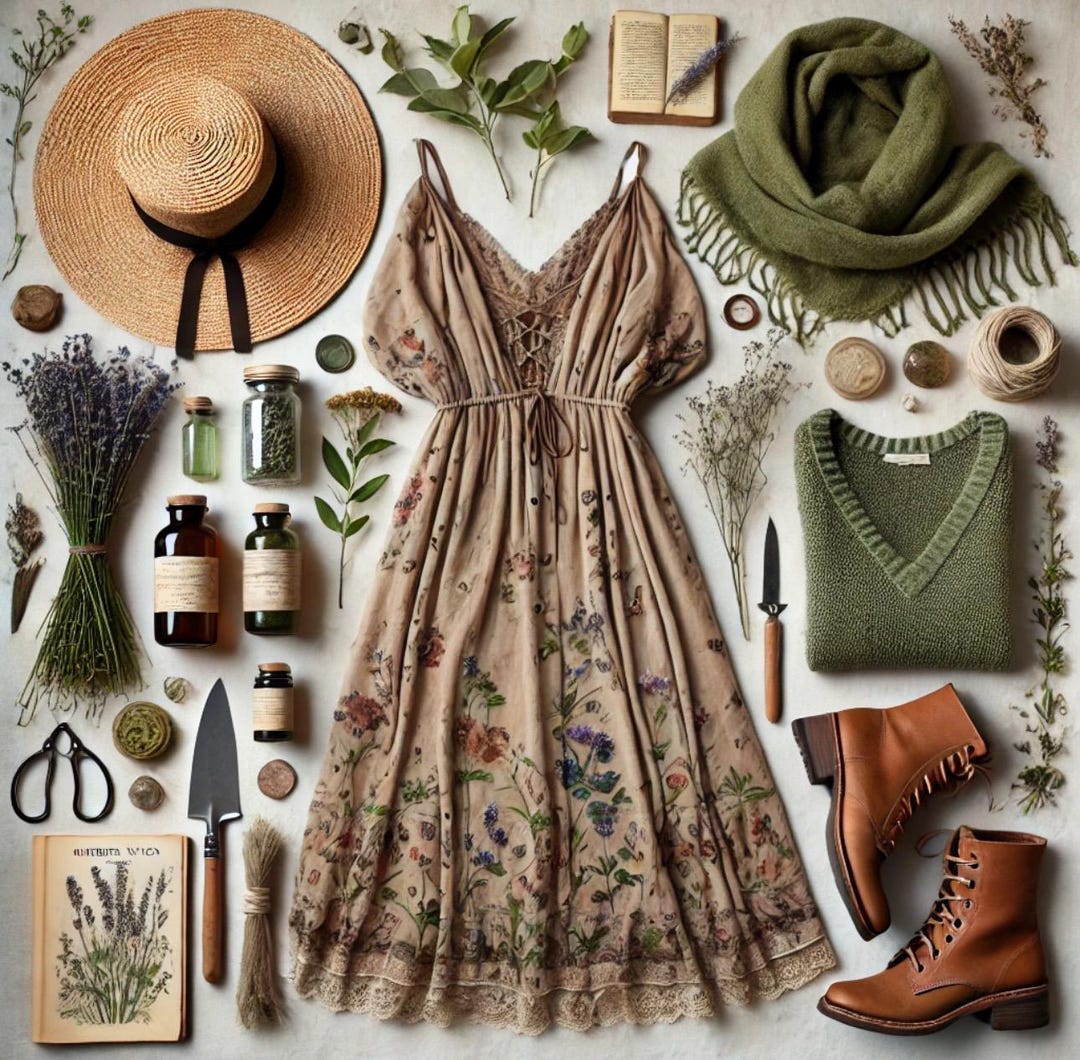Cottage Garden Witch Thrift Bundle – One-of-a-kind Ethical Style Magic ...