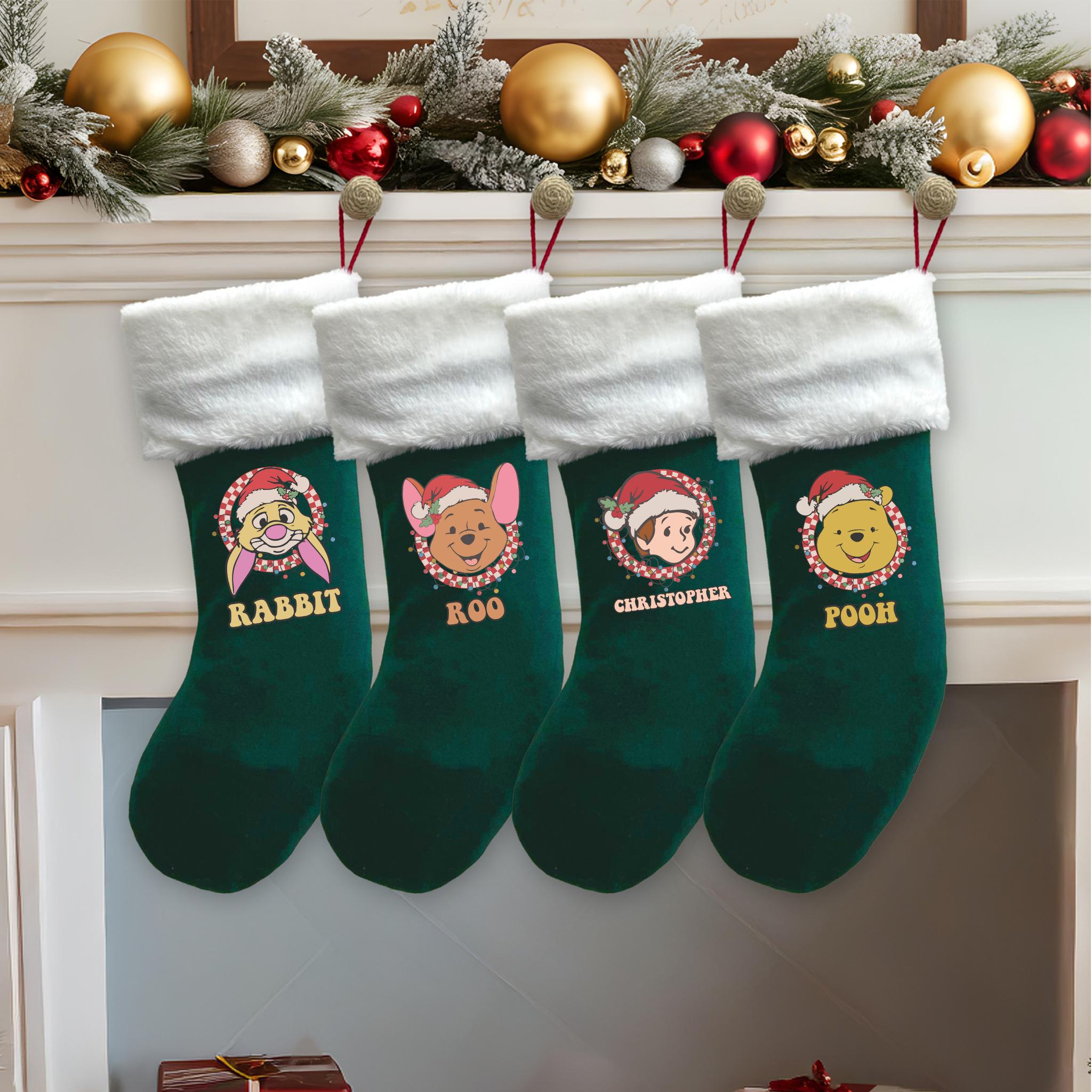 Disney Winnie the Pooh and Friends Christmas Stockings, Disney the Pooh ...