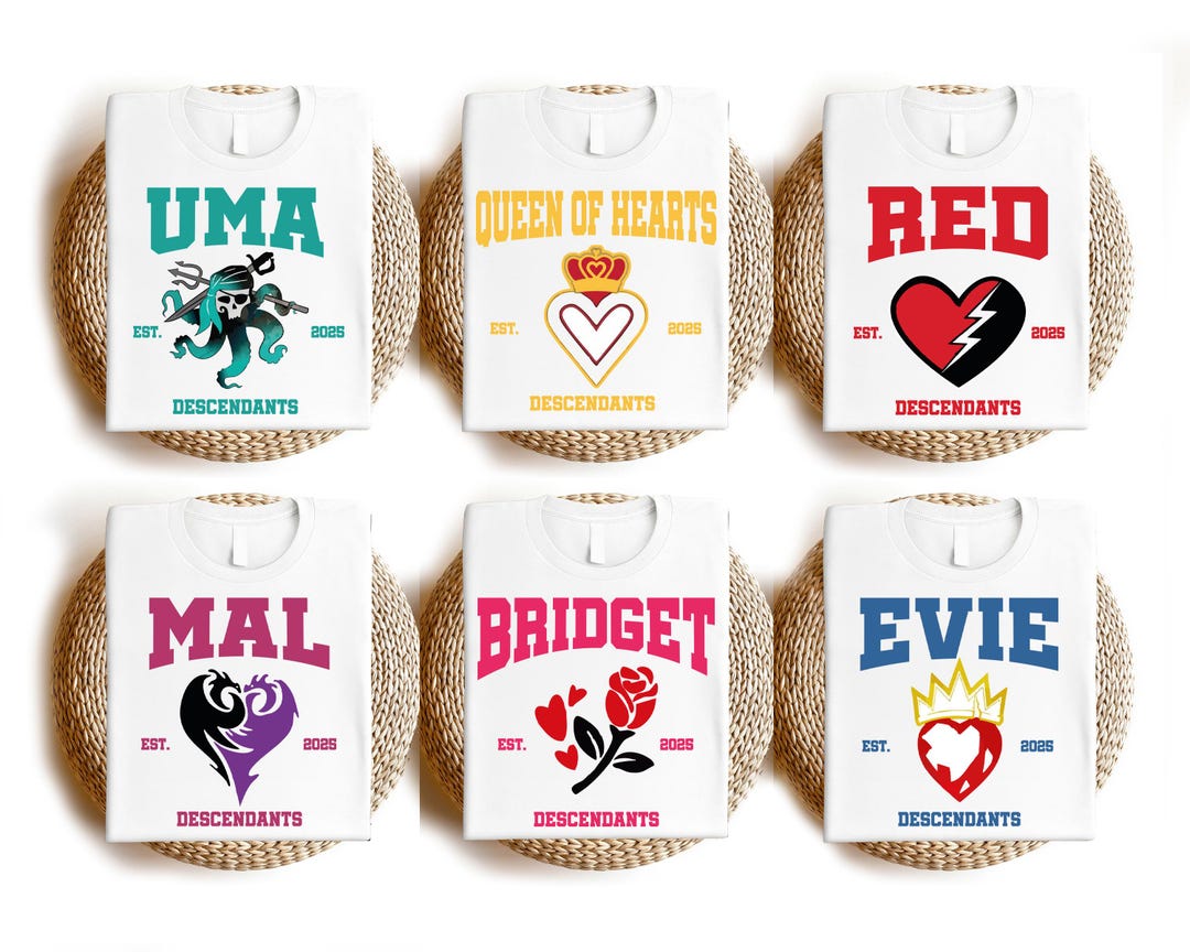 Disney Descendants Matching Shirt, Malefiz and Evie T-shirt, Disneyland ...