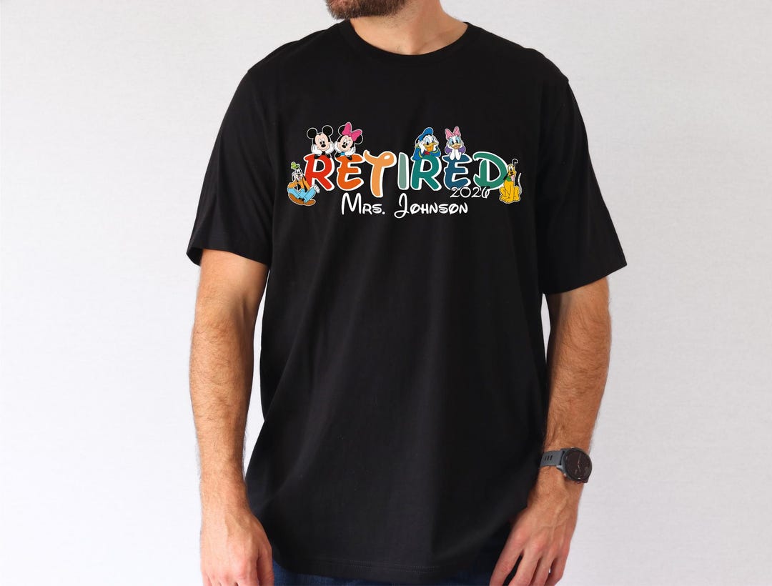 Custom Disney Teacher Retired 2026 Shirt, Mickey and Friends Retired ...