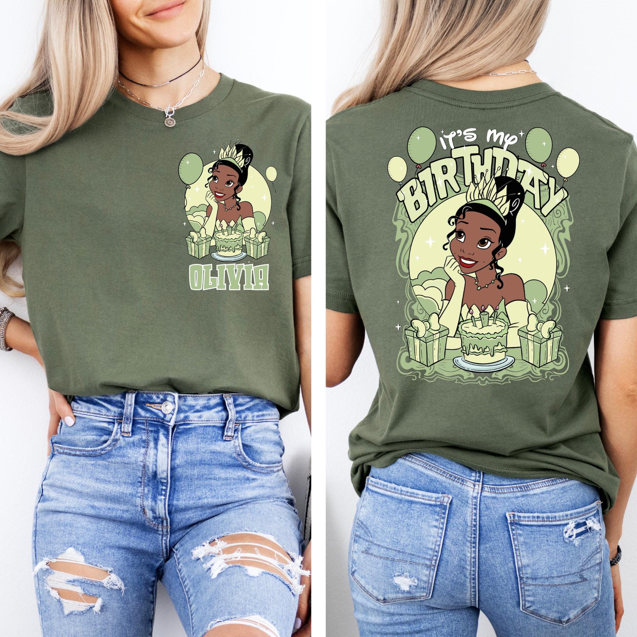 Custom Disney Princess Tiana Birthday T-shirt, Princess It's My ...