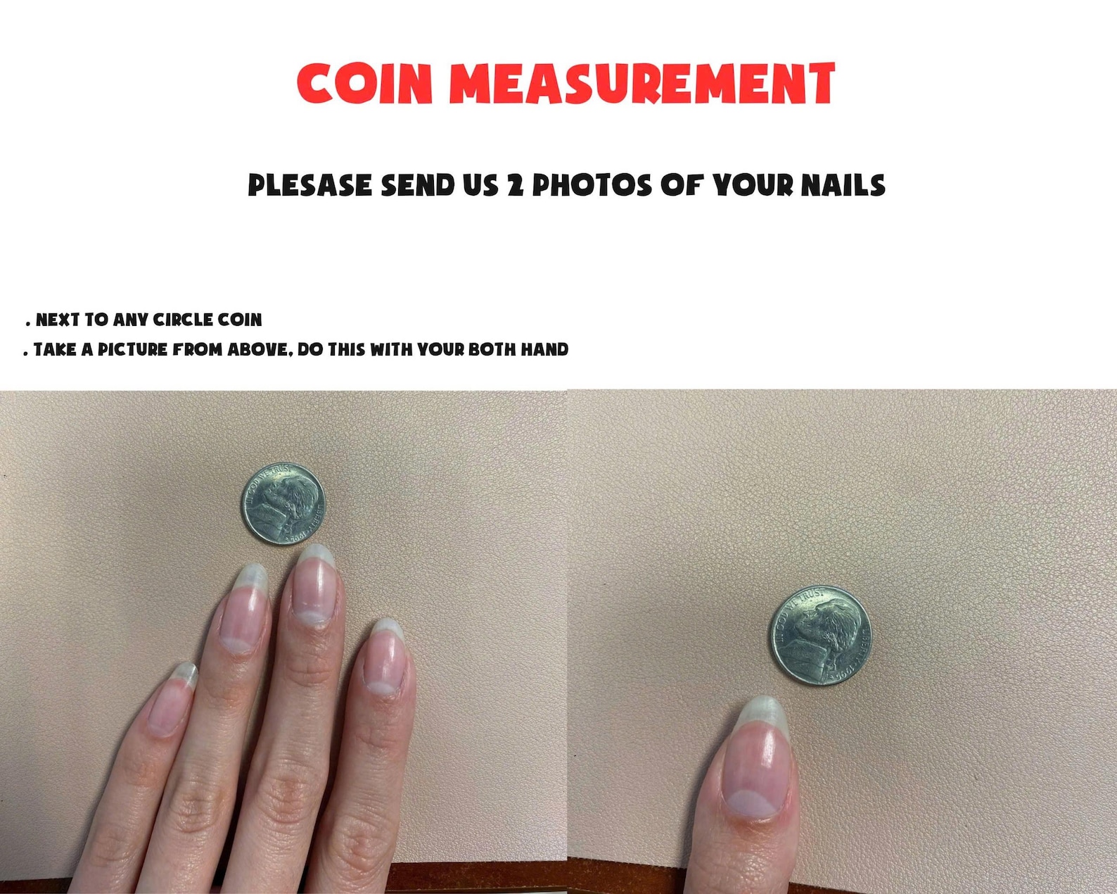 Hand-painted Red Heart Press on Nails, Pink Valentine Fake Acrylic ...