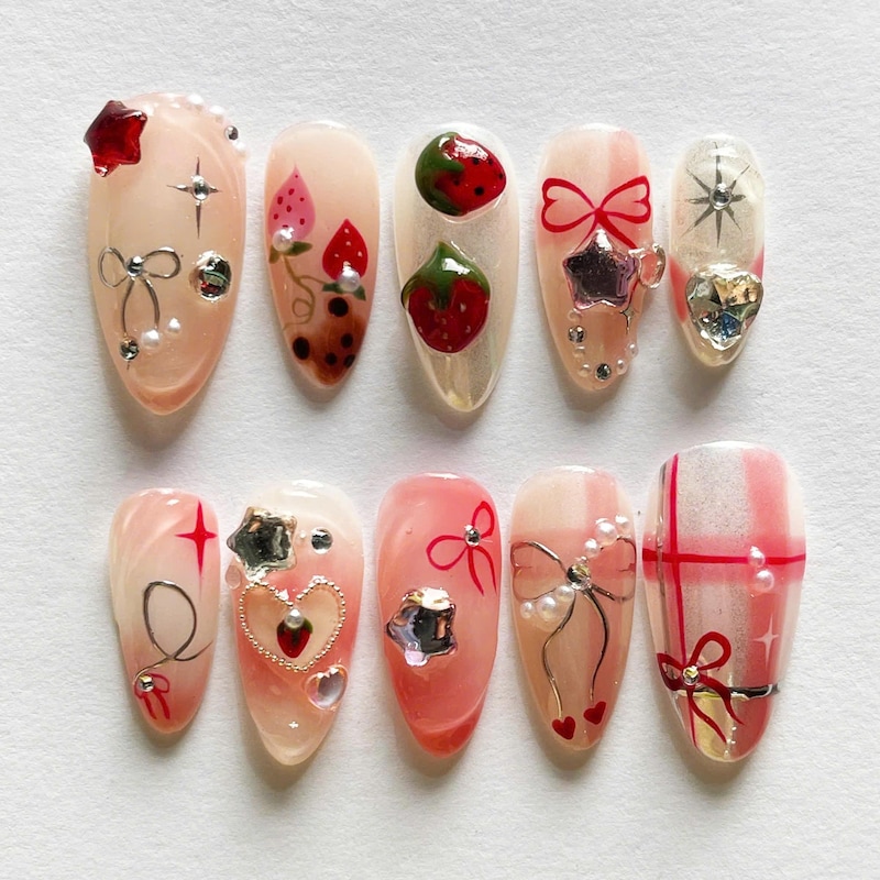 Fake Nails Set - Etsy