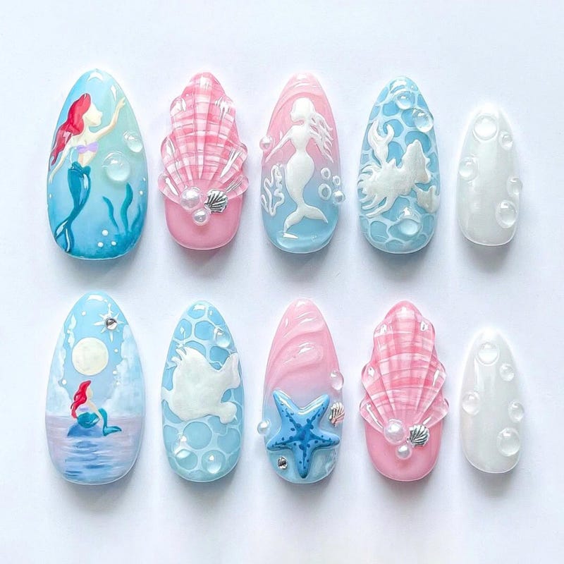 Unique Summer Nail Designs - Etsy