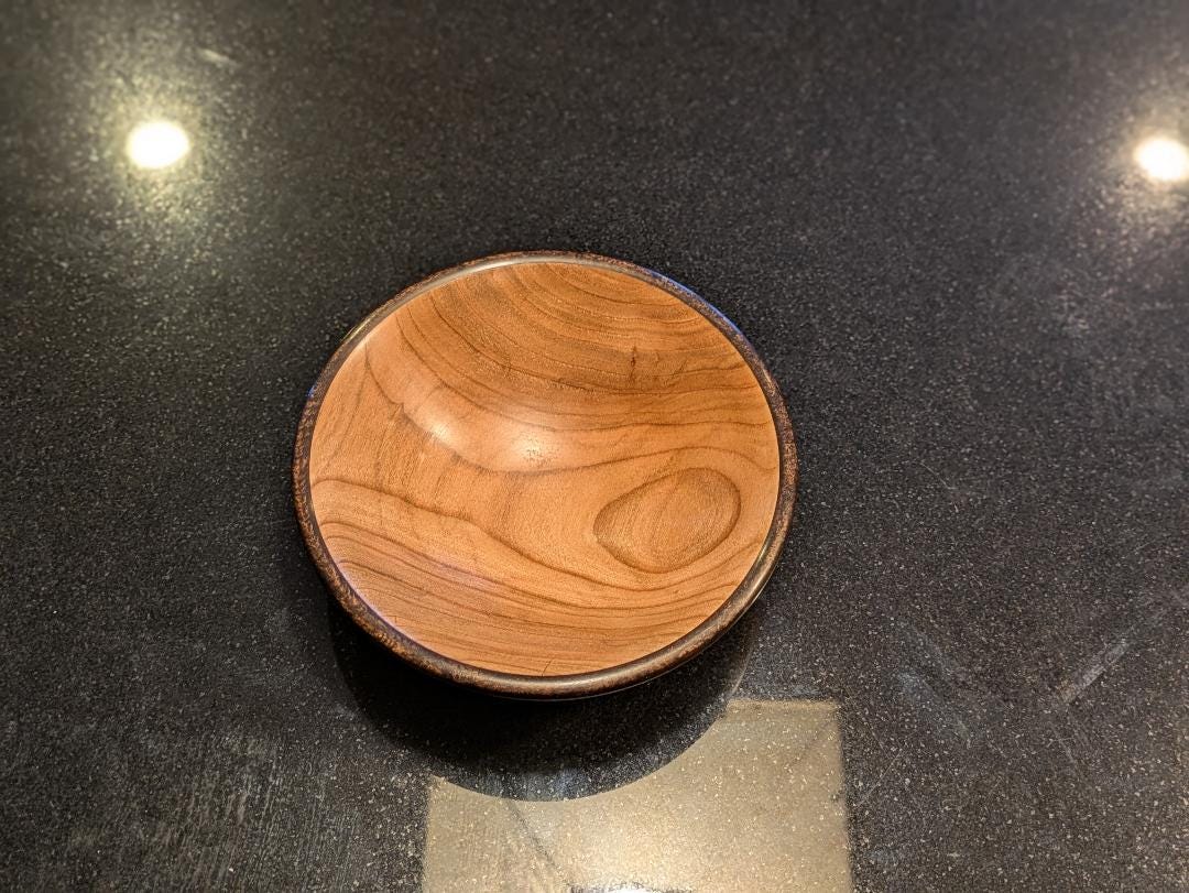 Birch and Epoxy Resin Bowl Handmade, Food Safe Finish - Etsy