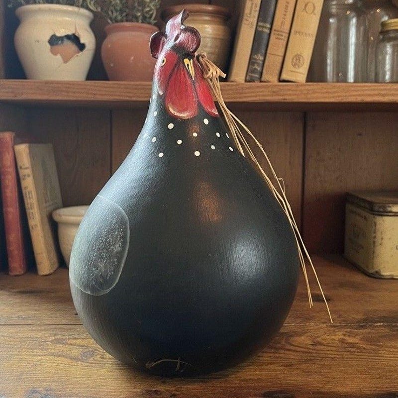 Gourd Art Chicken - Etsy