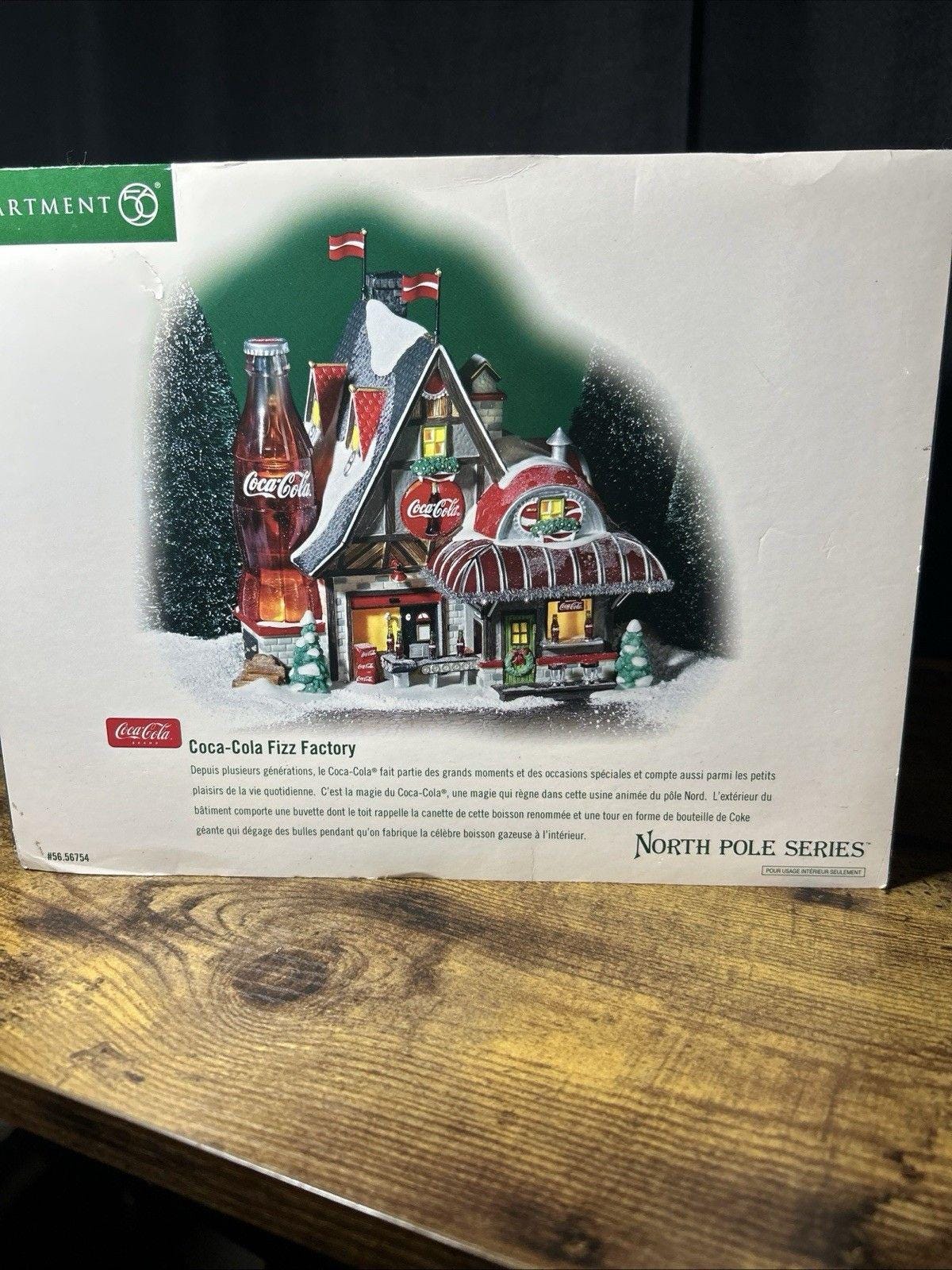 Department 56 Coca Cola Fizz Factory NORTH POLE Series Coke Bottle ...